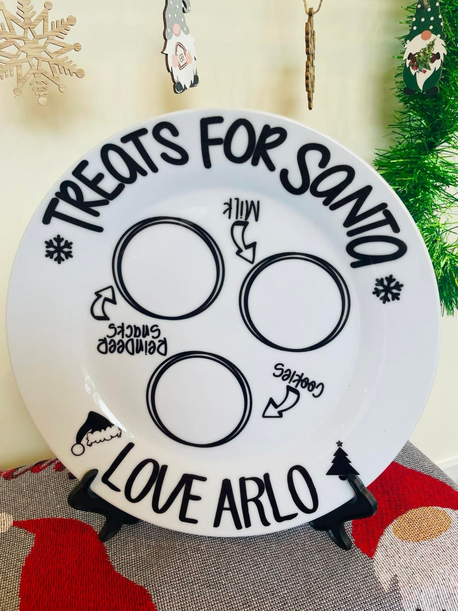 Treats for Santa - Christmas treat plate – What The Mug New Zealand