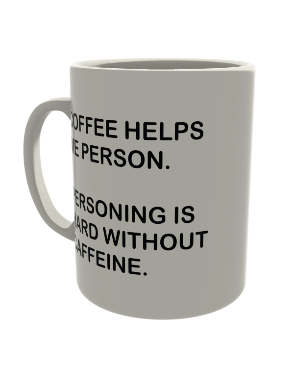 Coffee Helps me Person – What The Mug New Zealand